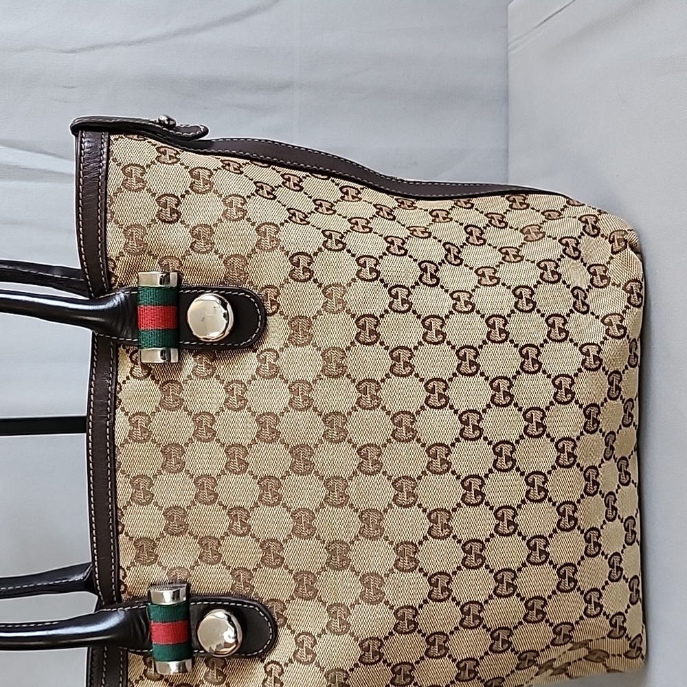 Gucci Gg Canvas Match Ball Tote Bag - Gem